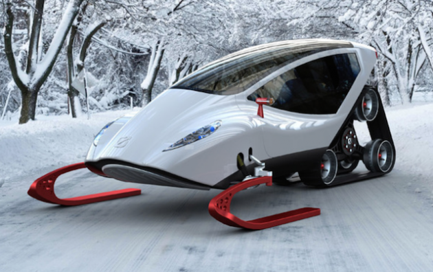 Check out the Futuristic Snow Crawler Concept Snowmobile by Michal ...